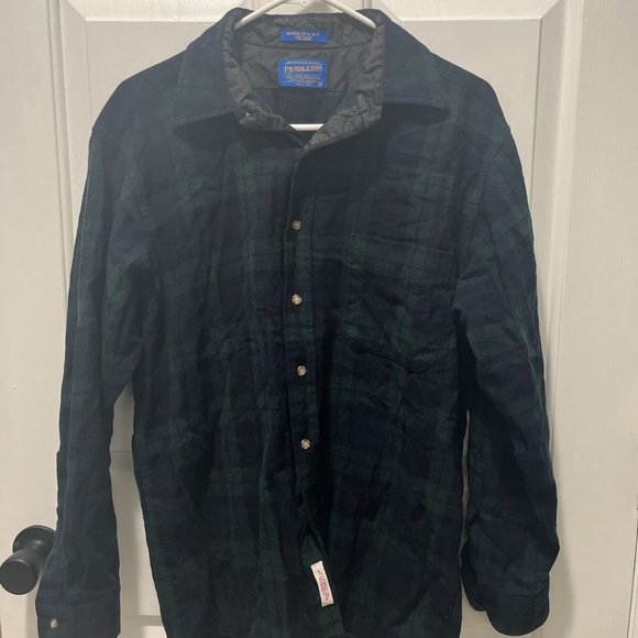 Pendleton | Shirts | Vintage Pendleton Black Watch Tartan Wool Button ...